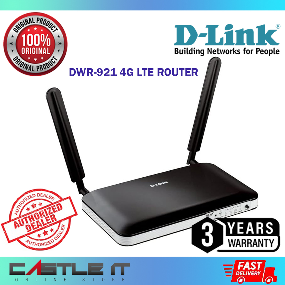 D-LINK DWR-921 4G LTE Wireless Hotspot Direct SIM Card WiFi Modem ...
