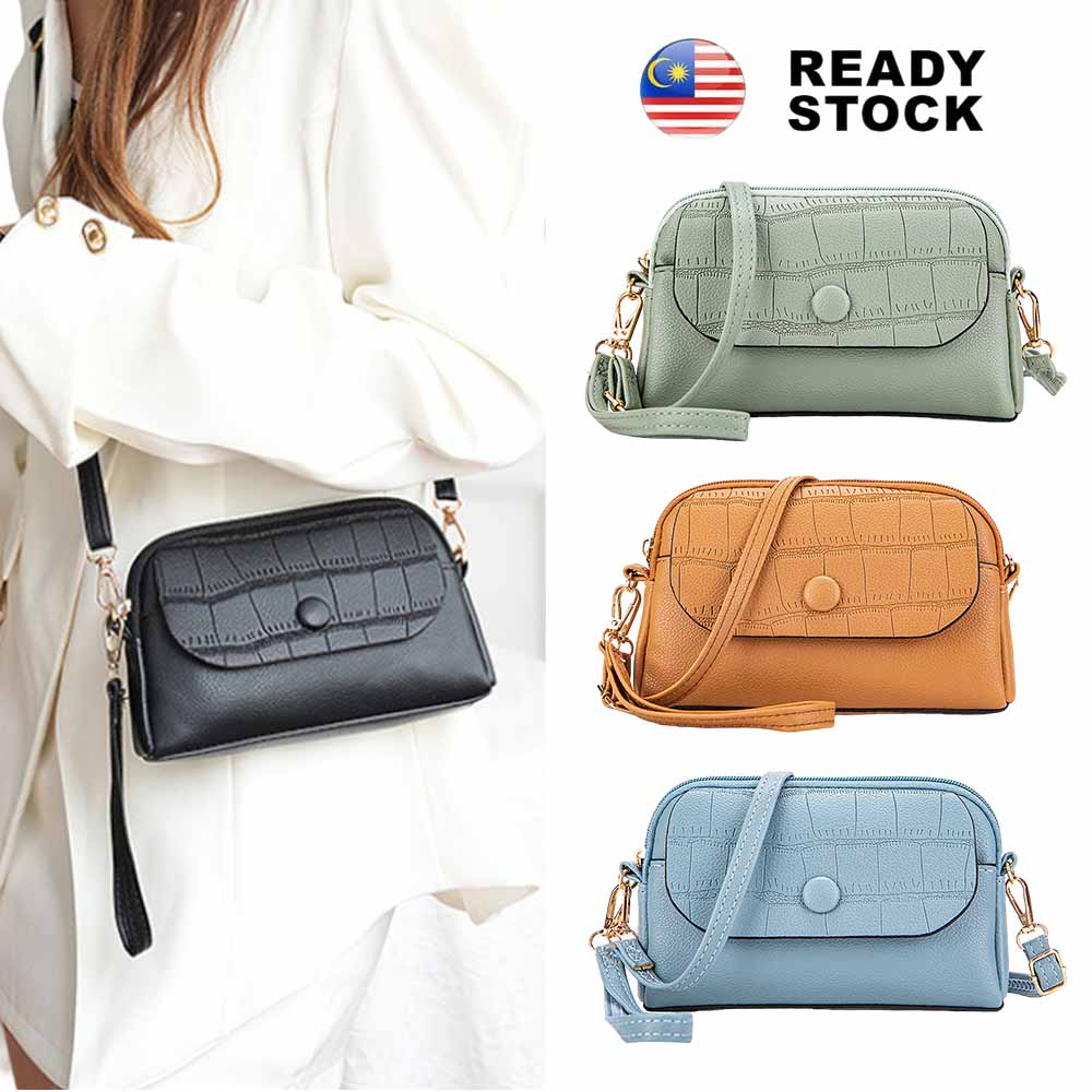 NEW ARRIVAL PU Leather Women Mini Sling Bag Phone Wallet Shoulder Bag ...
