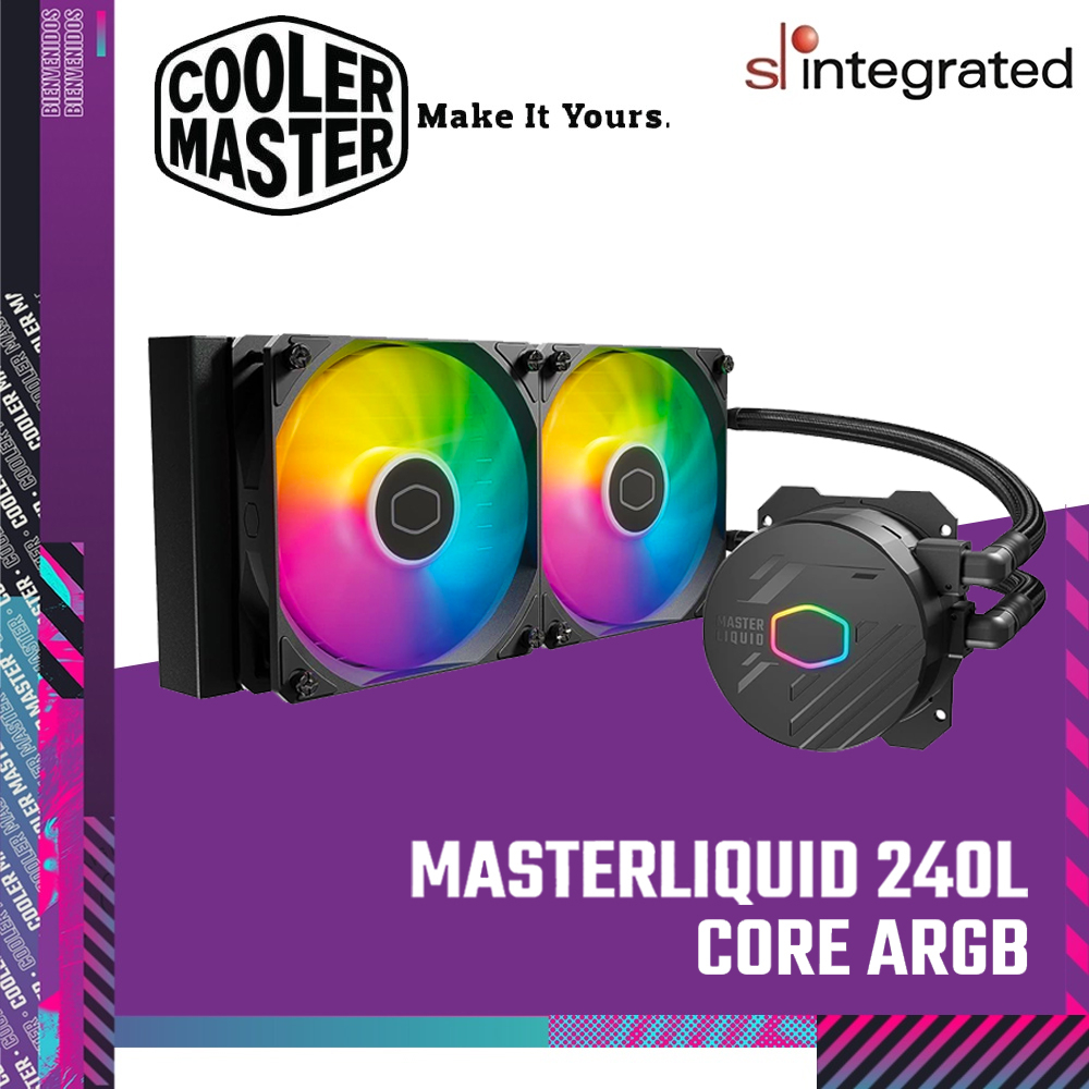 Cooler Master MASTERLIQUID 240L CORE ARGB AIO Liquid Cooler | Shopee ...