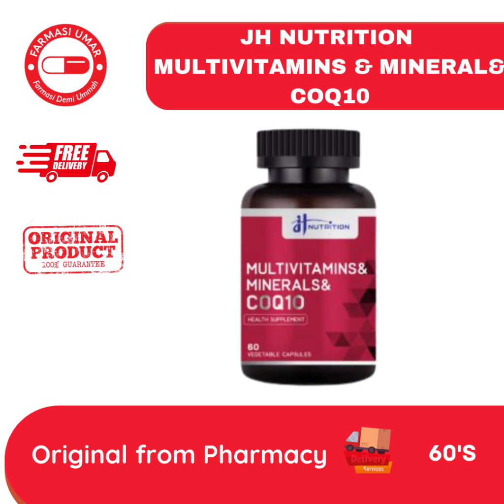 [JH NUTRITION] Multivitamins & Minerals & Coq10 60's Vegetable Capsule ...
