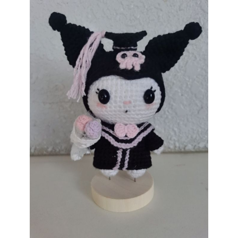 Kuromi graduation doll crochet 库洛米毕业娃娃 | Shopee Malaysia