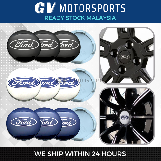 READY STOCK Ford 4 PCS 54MM Rim Cap Wheel Center Hub Caps For Ford ...