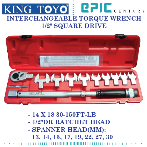 Kingtoyo Interchangeable Torque Wrench Set | Shopee Malaysia