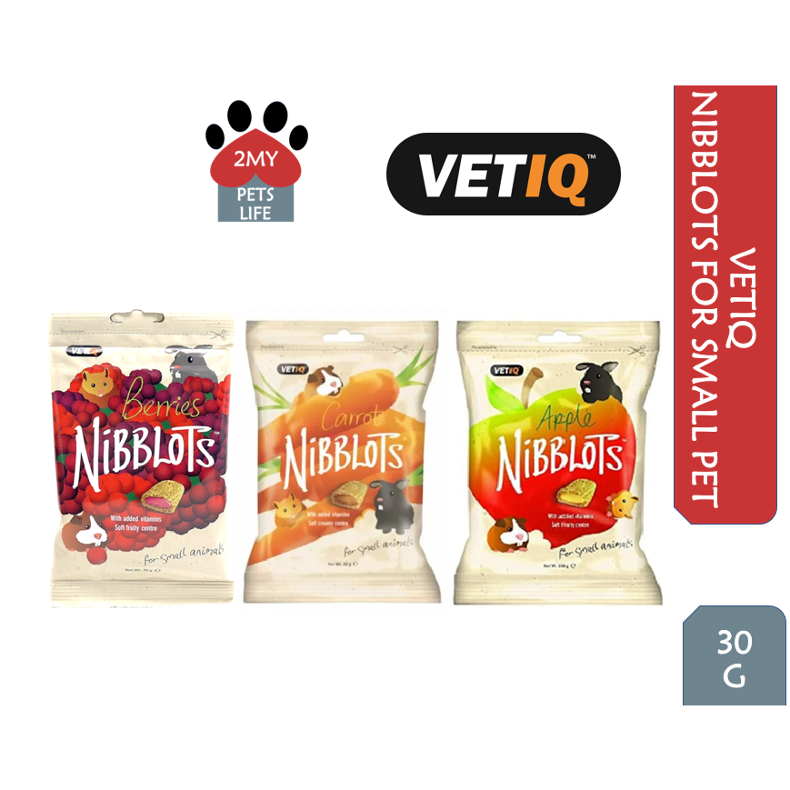 VETIQ NIBBLOTS FOR SMALL ANIMALS ASSORTED FLAVOURS 30G | Shopee Malaysia