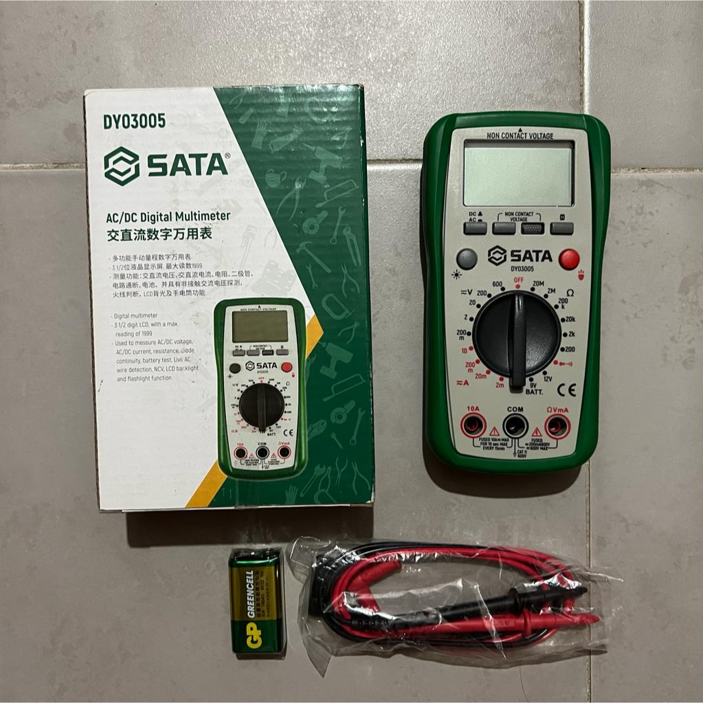 SATA DY03005 AC/DC DIGITAL MULTIMETER | Shopee Malaysia