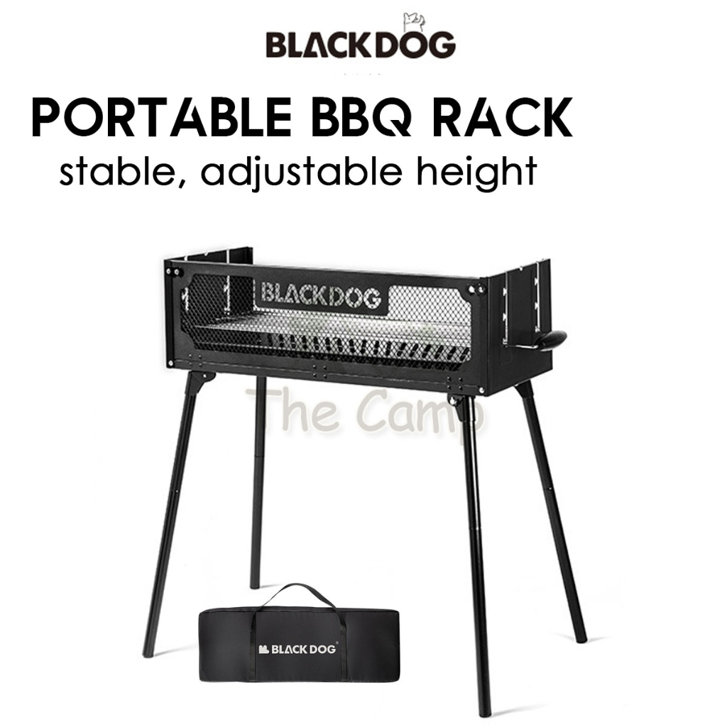 Blackdog Portable Camping BBQ Grill Rack Stand Outdoor Folding Charcoal ...