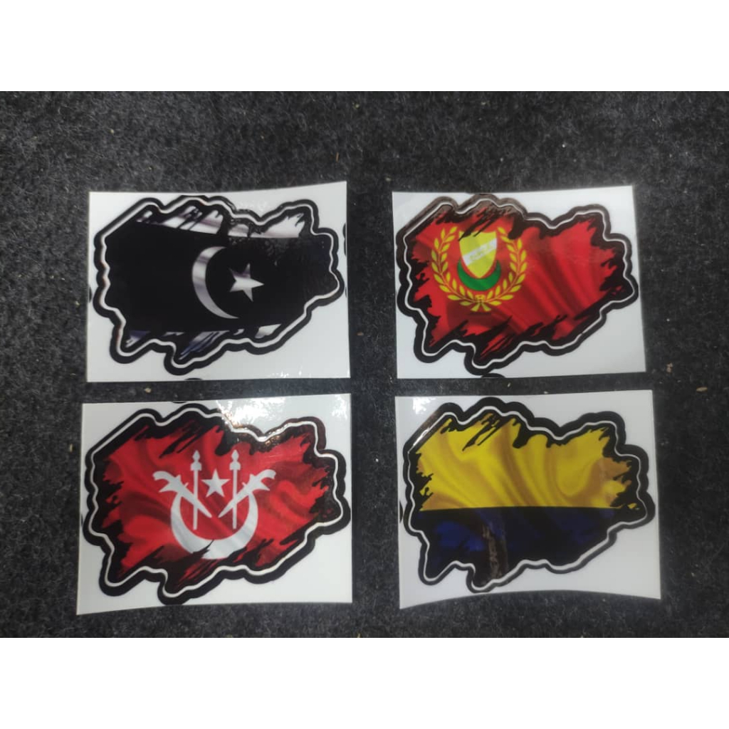 STICKER - FLAG BENDERA PN NEGERI DALAM MALAYSIA - KELANTAN , TERENGGANU ...