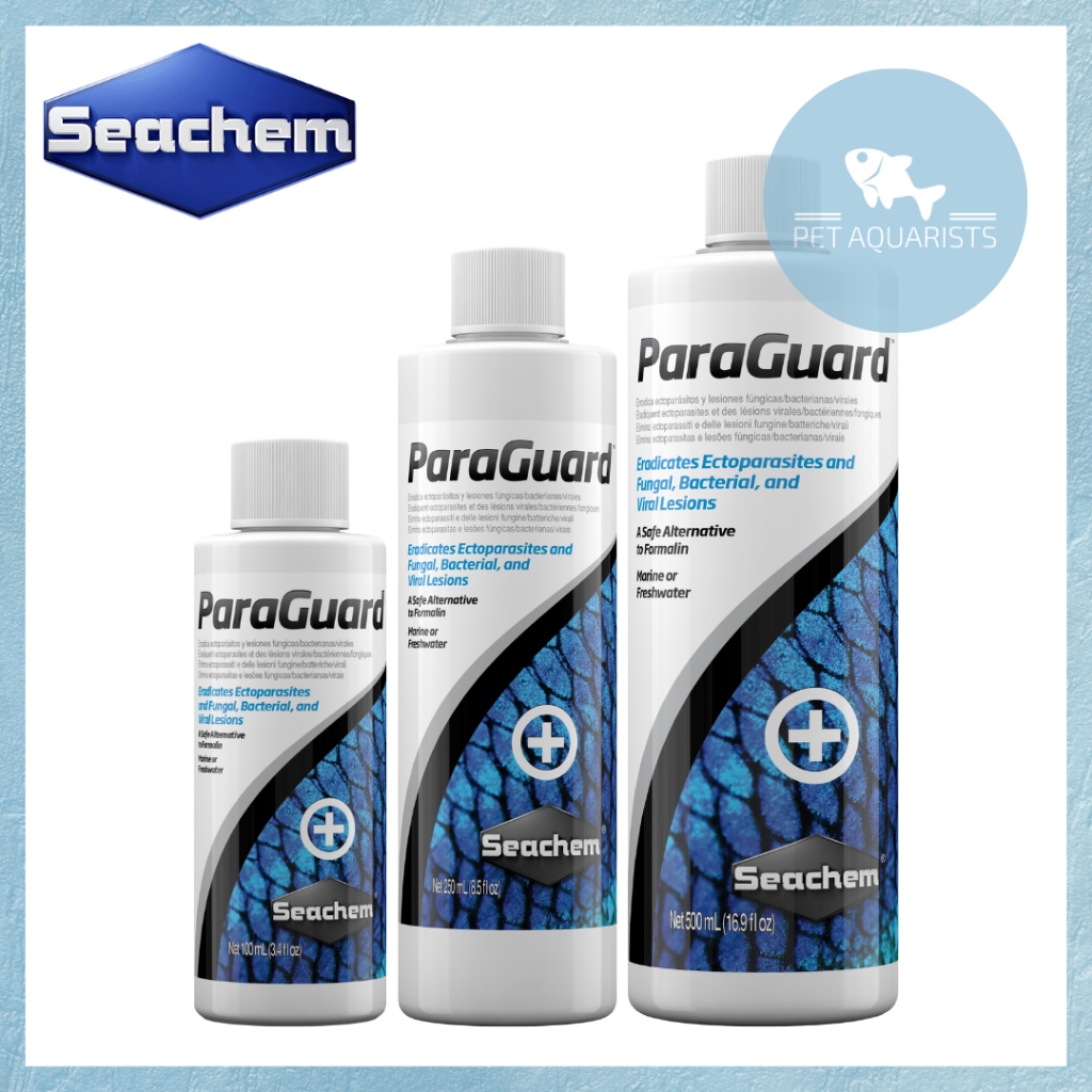 SEACHEM ParaGuard (100ML/250ML/500ML) Eradicates ectoparasites and ...