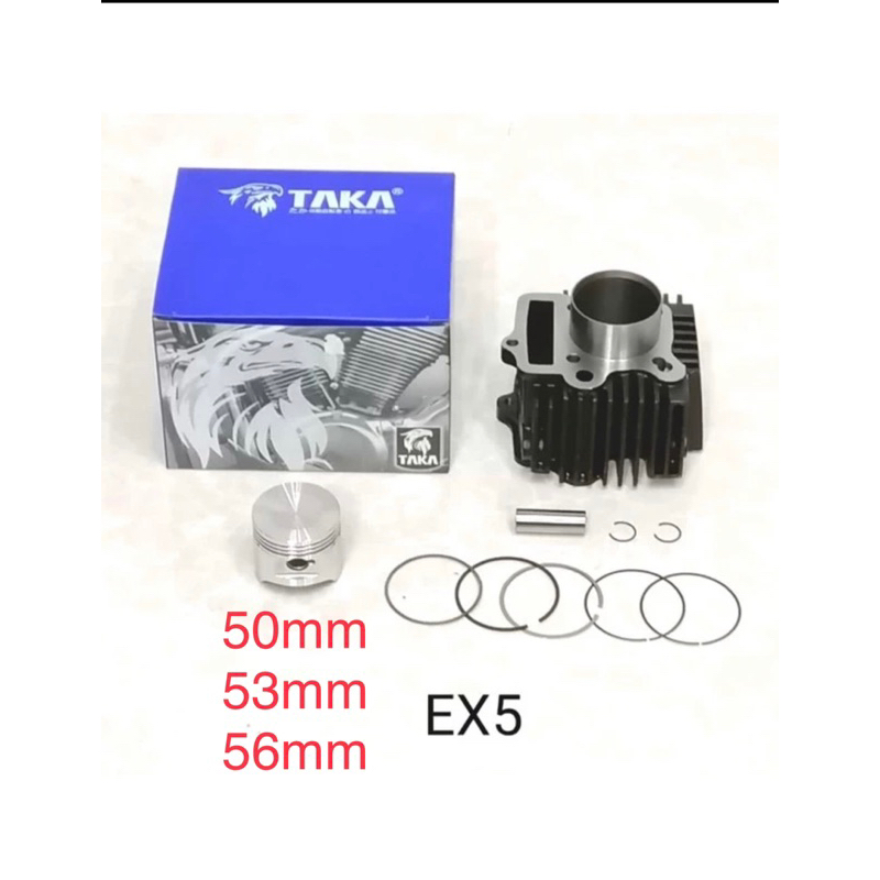 ATAKA RACING BLOCK HONDA EX5 HIGH POWER STANDARD 53mm 56mm COMPLATE SET ...