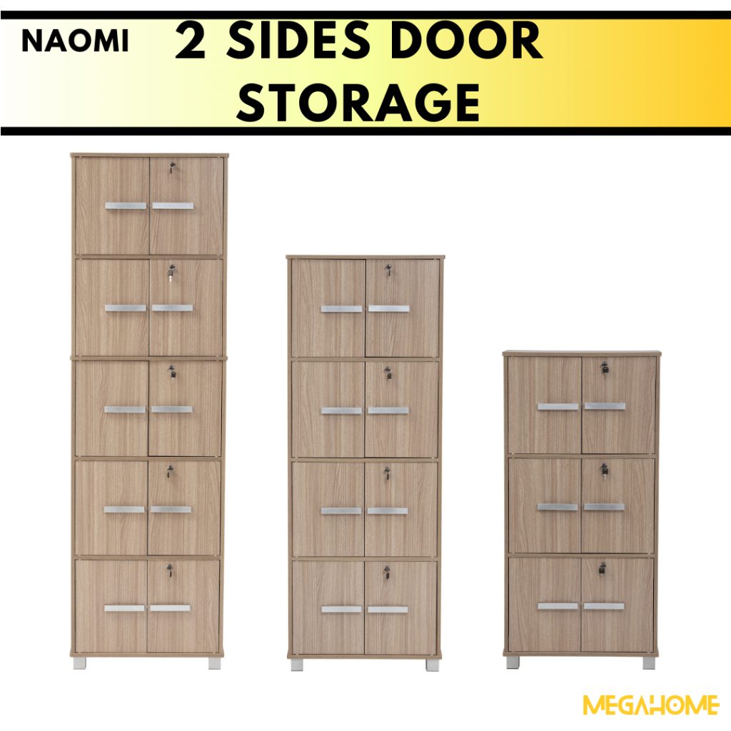 NAOMI 1Door LOCKED Storage Box/Bookcase/ Bookshelf/ Book Cabinet ...