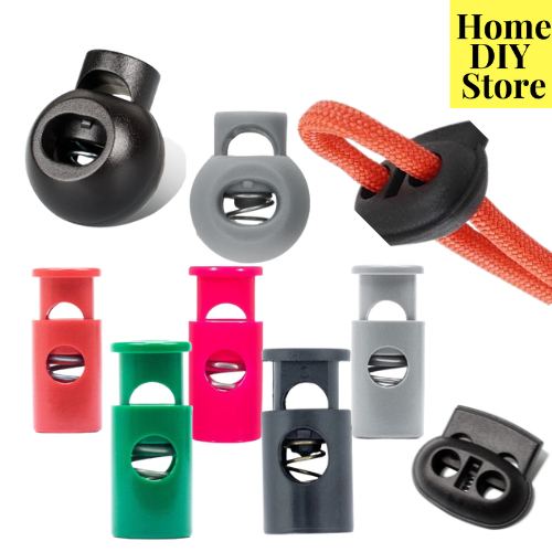 5pc Rope Stopper Drawstring Stopper Kunci Tali Bag Bulat Tali Seluar ...