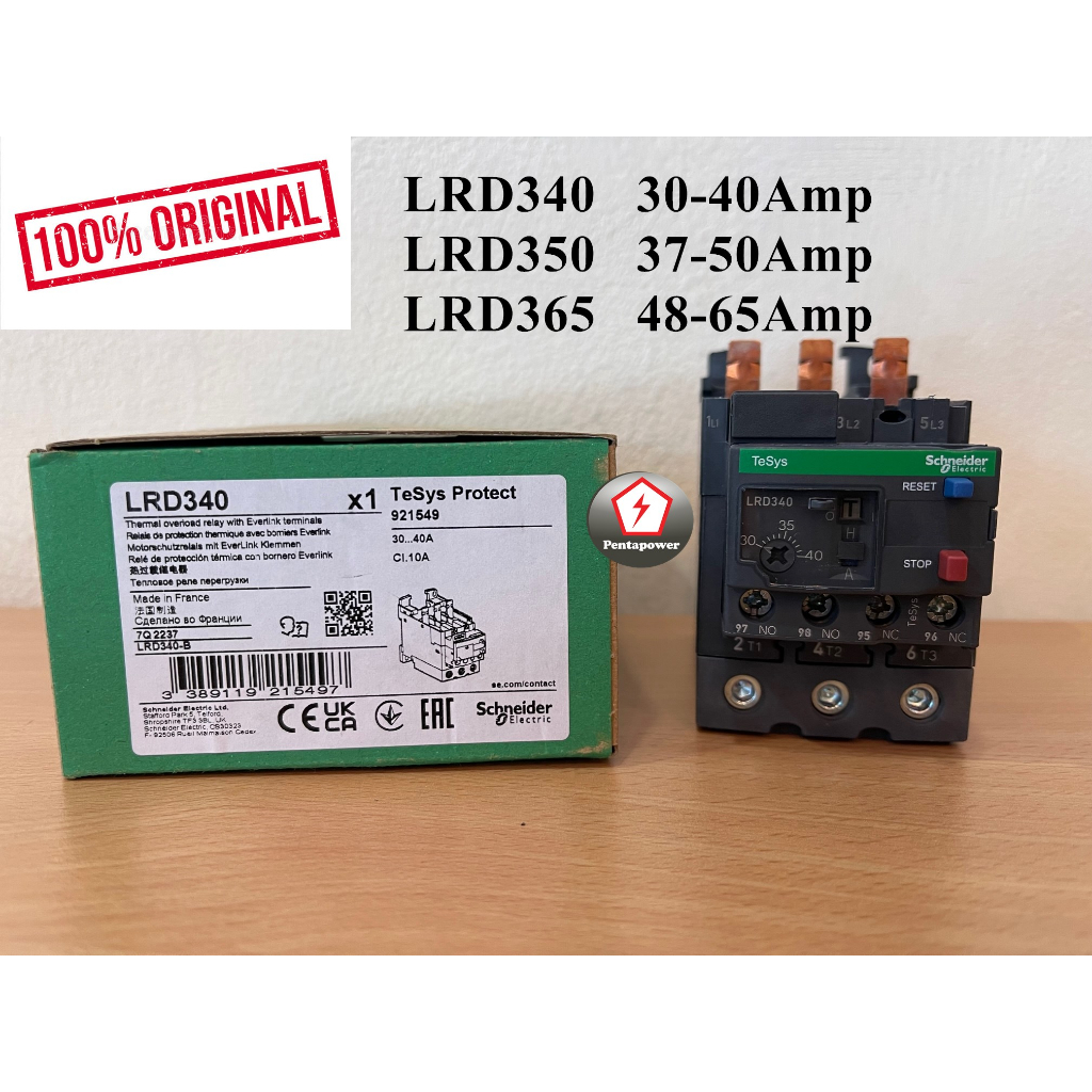 SCHNEIDER LRD340 LRD350 LRD365 THERMAL OVERLOAD RELAYS | Shopee Malaysia