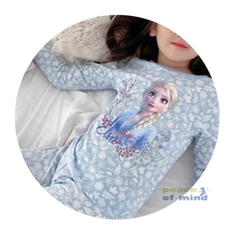 Frozen Elsa Pyjamas 2-PCS Set (1-9yrs) | Shopee Malaysia