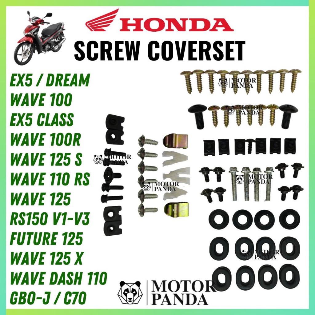 EX5 WAVE 100 R 125 S 110 RS X ULTIMO DASH110 RS150 Screw Body Cover ...