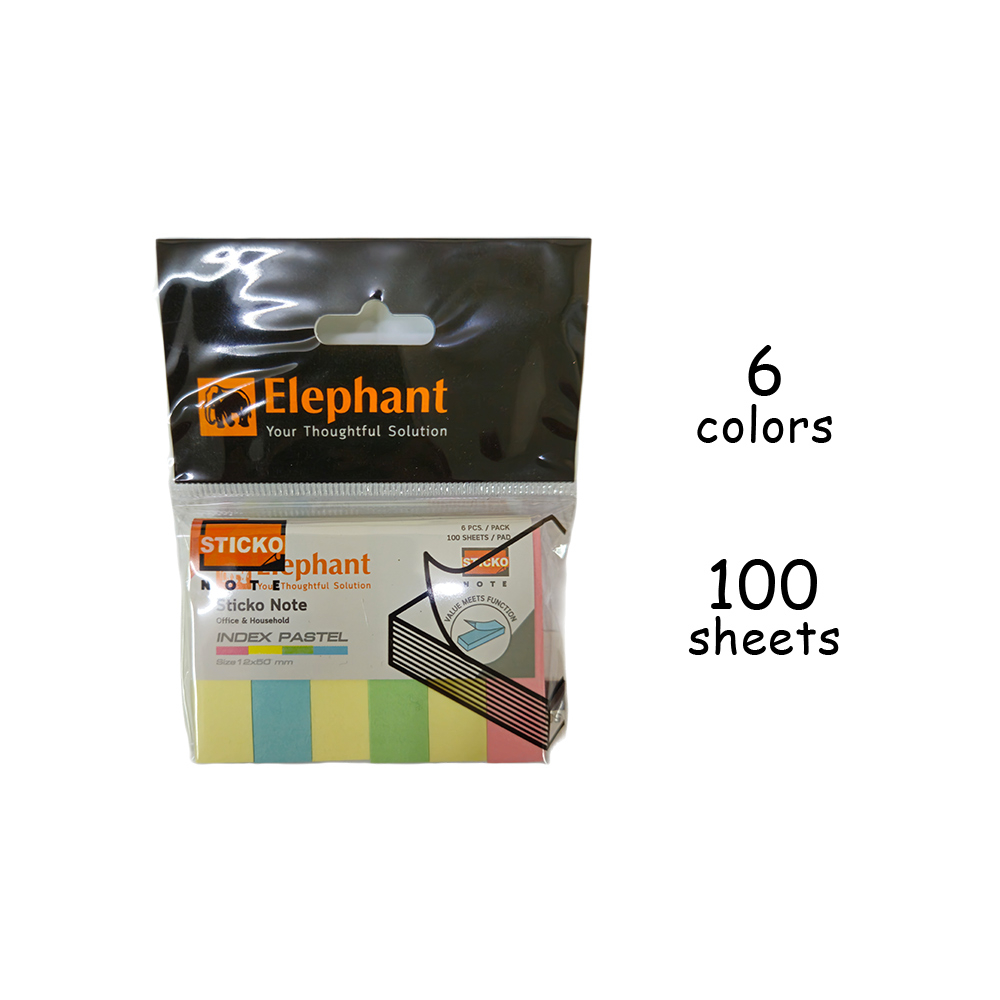 ELEPHANT | STICKY NOTE | DHAS ELEPHANT STICKY NOTE PAGE MARK (PASTEL ...