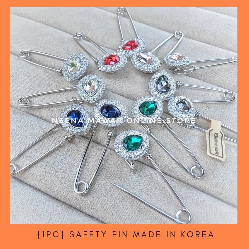 🇰🇷🇰🇷 [1PC] Safety pin Made IN Korea Safety Pin BROOCH BAHU | Shopee ...