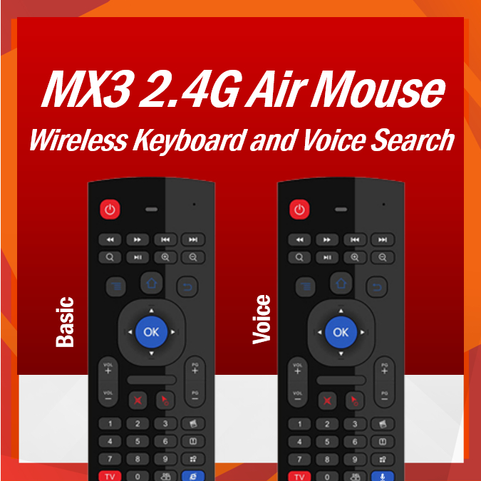 MX3 2.4G Wireless AirMouse with Keyboard Air mouse & voice remote mx3 ...