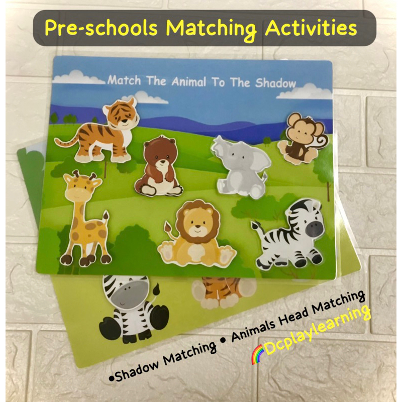 Animal Shadow matching activity/ busy bag busy book activity/ Early ...