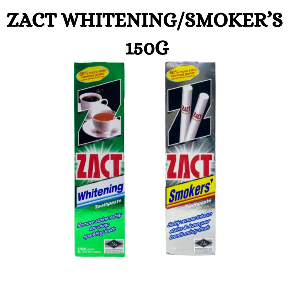 ZACT Toothpaste - Smokers /Whitening (150g) | Shopee Malaysia