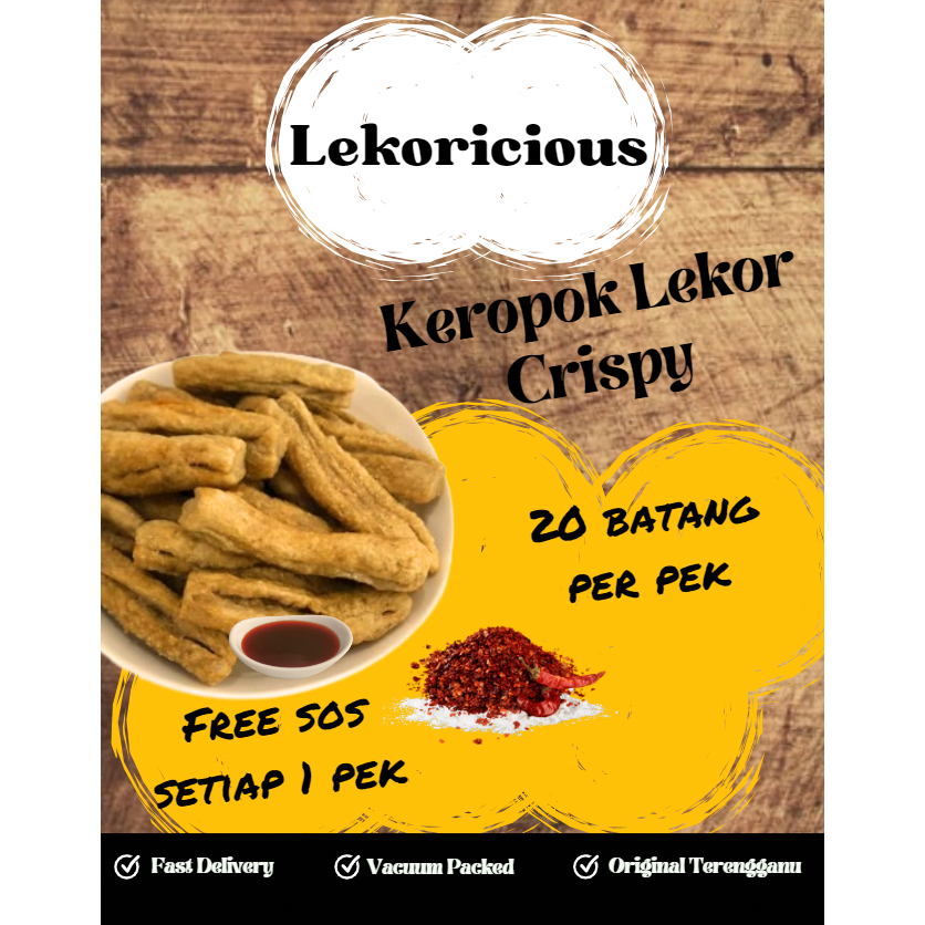 Keropok Lekor Terengganu Keropok Lekor Crispy Cheese Lekor (Free Sos ...