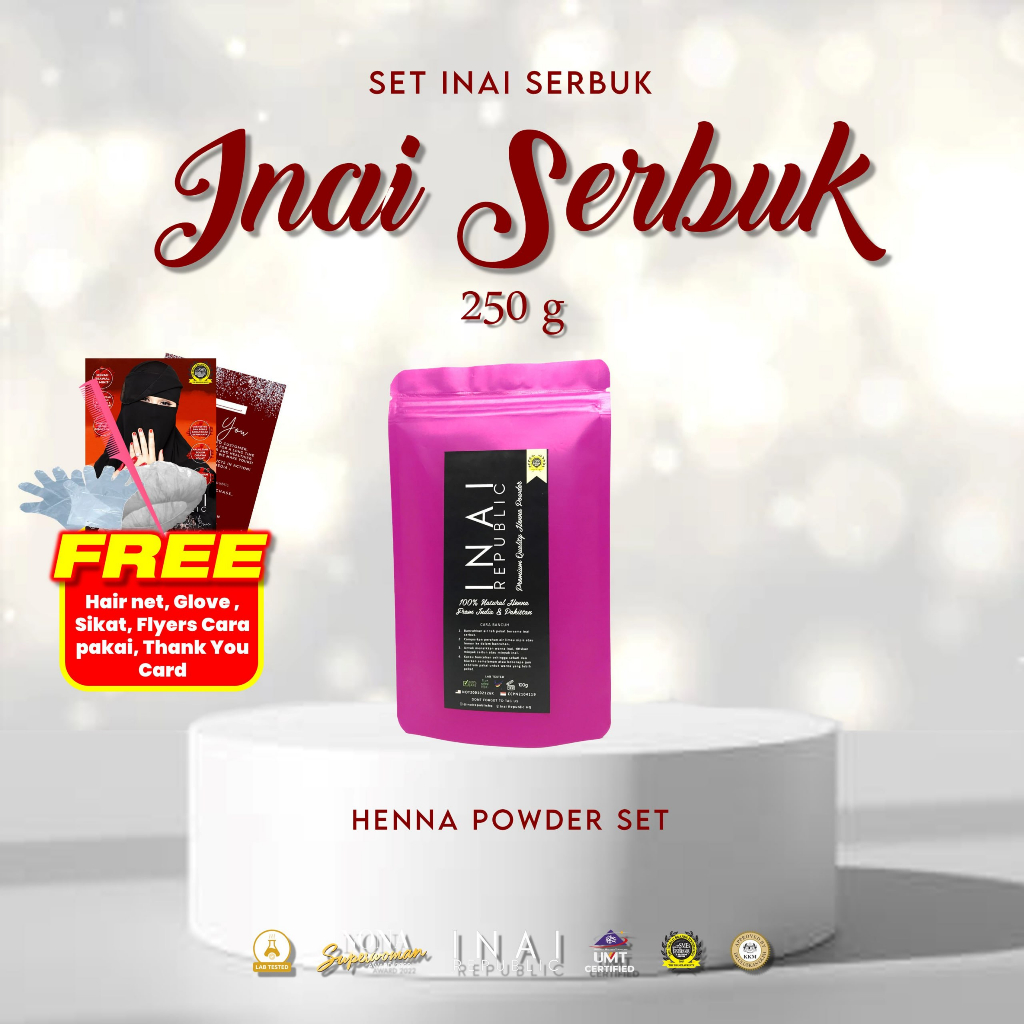 INAI SERBUK ASLI INAI RAMBUT PREMIUM (INAI REPUBLIC) | Shopee Malaysia