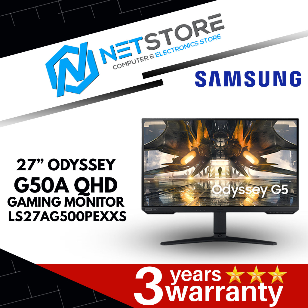 SAMSUNG 27" ODYSSEY G50A QHD GAMING MONITOR - LS27AG500PEXXS | Shopee ...