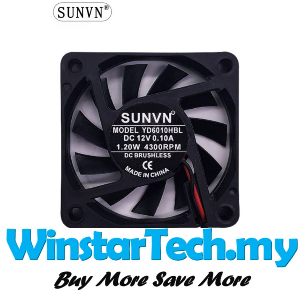 6010 6cm 3pin 3 pin DC 12V 6cm Fan Dual Ball Bronze Sleeve Bearing ...