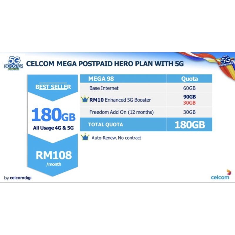 Celcom Postpaid Xpax & Postpaid Mega (4G/5G) | Shopee Malaysia