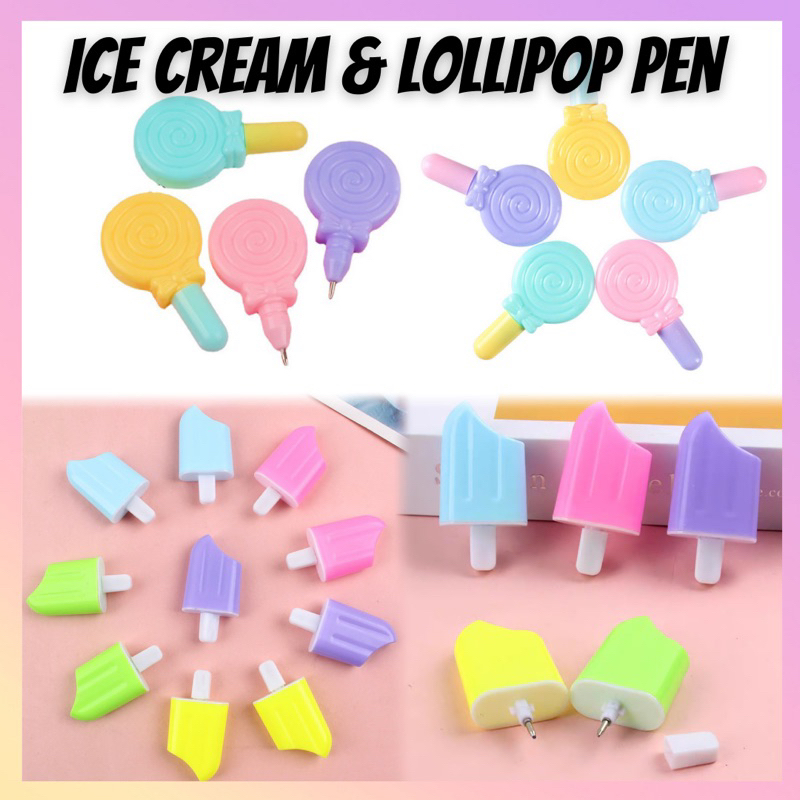 LOLLIPOP ICE CREAM Mini Cute Pen Children day gift student reward ...