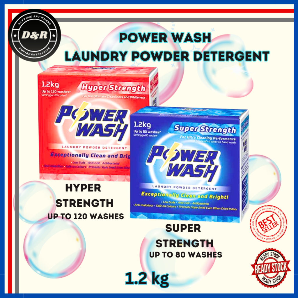 Sabun Basuh Baju Cosway Powerwash Laundry Powder Detergent 1.2kg Hyper ...