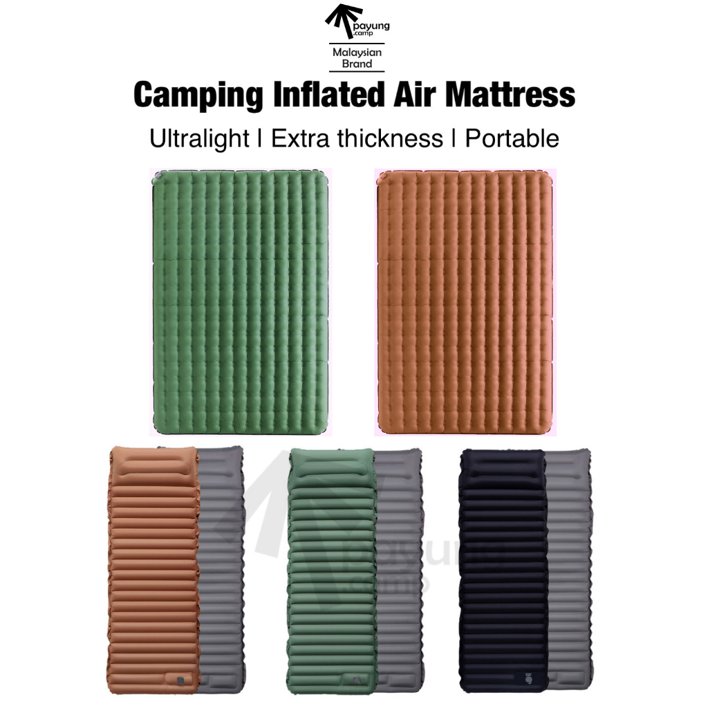 PAYUNG.CAMP Ultralight Camping Single Double Air Mattress Air Bed ...