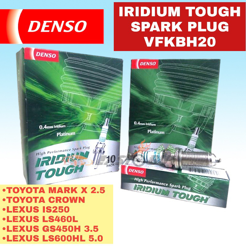 VFKBH20 100% ORIGINAL DENSO IRIDIUM TOUCH SPARK PLUG - Lexus IS250 LS460L GS450H LS600 Toyota ...