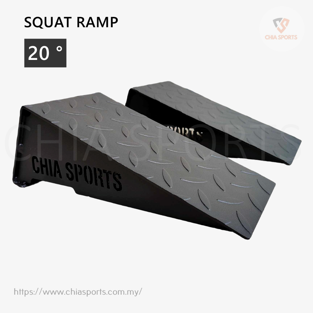 Squat Wedges 20° (Pair) Calf Block Slant Board Ramp Weightlifting Calf ...