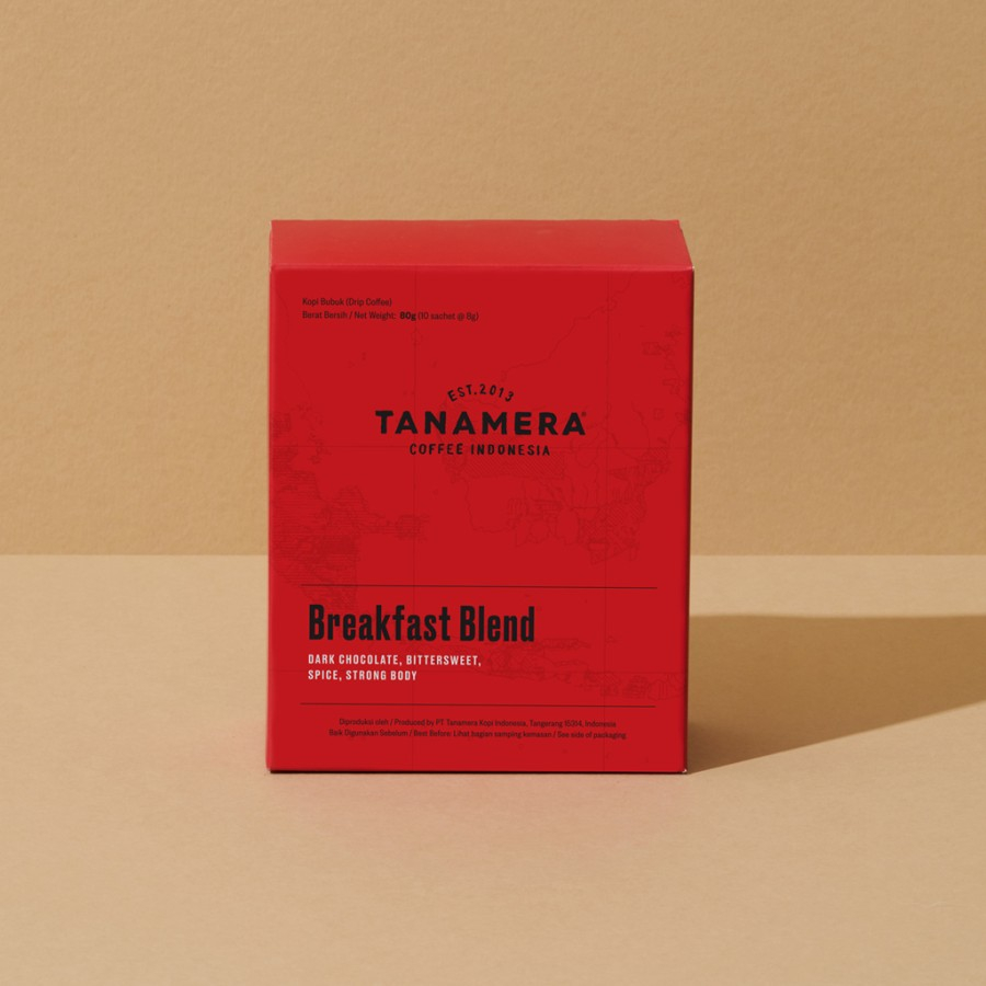 TANAMERA COFFEE INDONESIA - BREAKFAST BLEND DRIP BAG (10 SACHET @ 8G ...