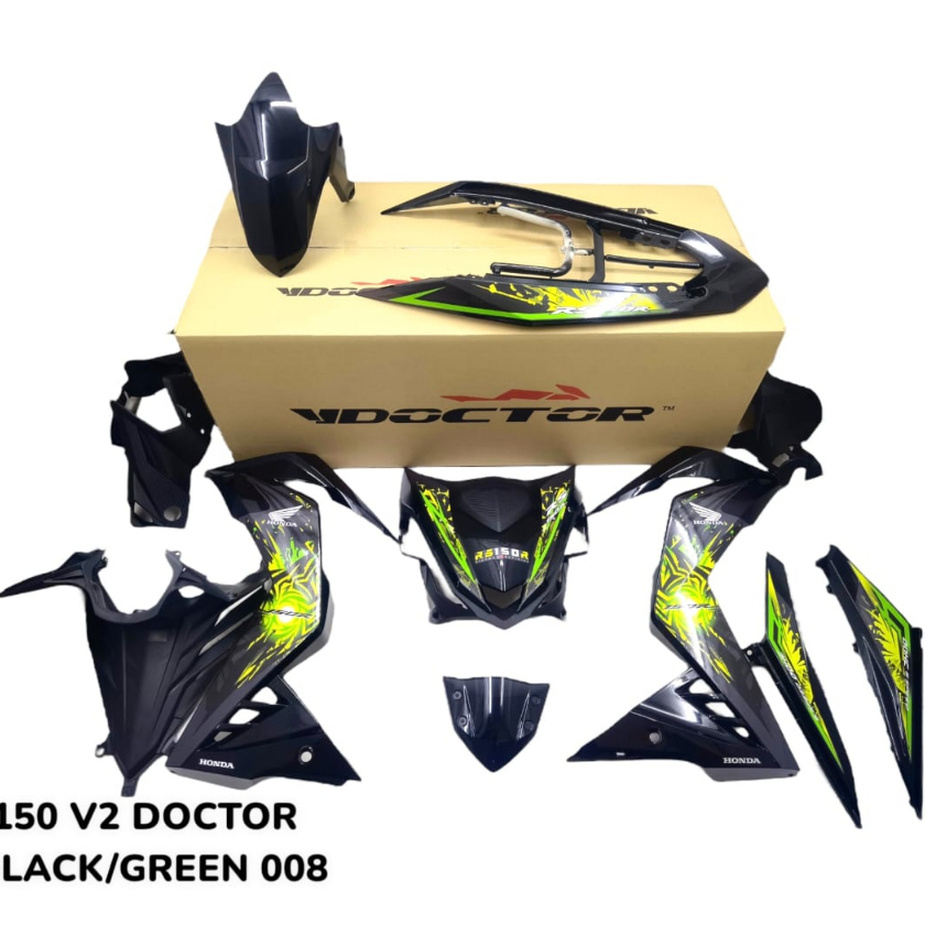 COVERSET HONDA RS150 V1 V2 V3 STICKER TANAM PELBAGAI DESIGN 2023 2024 ...