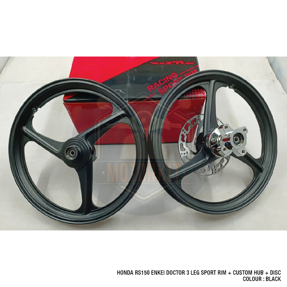 HONDA RS150 RS150R RS 150 ENKEI DOCTOR 3 LEG 3 KAKI SPORT RIM + CUSTOM ...