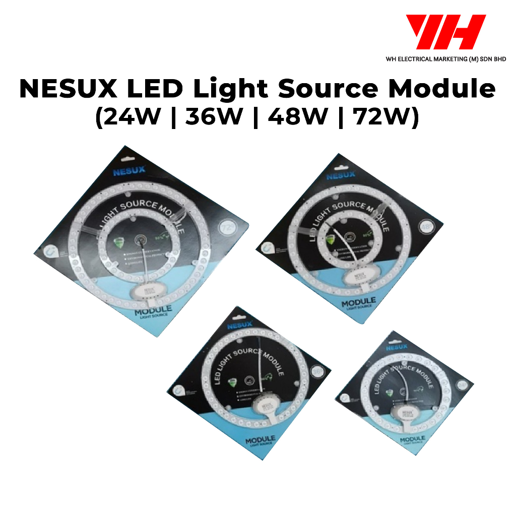 NESUX (48W 10"/ 36W 9"/24W 7.5W-6500K Daylight)(72W"-3C)LED Circular ...
