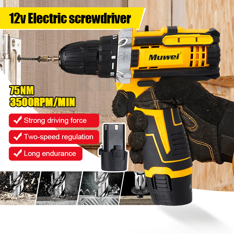 Electric Cordless Wrench 12V Impact High Power Drill Multifunctional ...