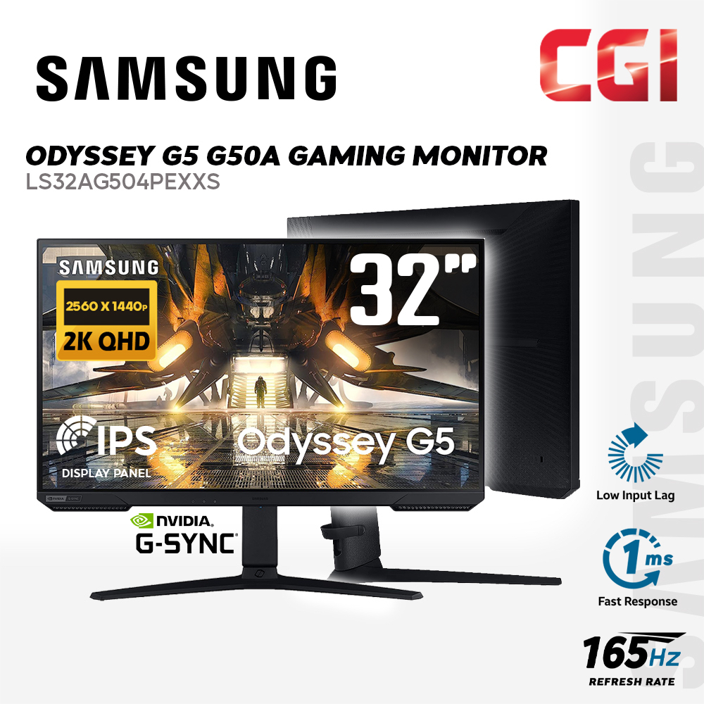 Samsung 32" LS32AG504PEXXS Odyssey G50A IPS QHD HDR10 Freesync Gsync ...