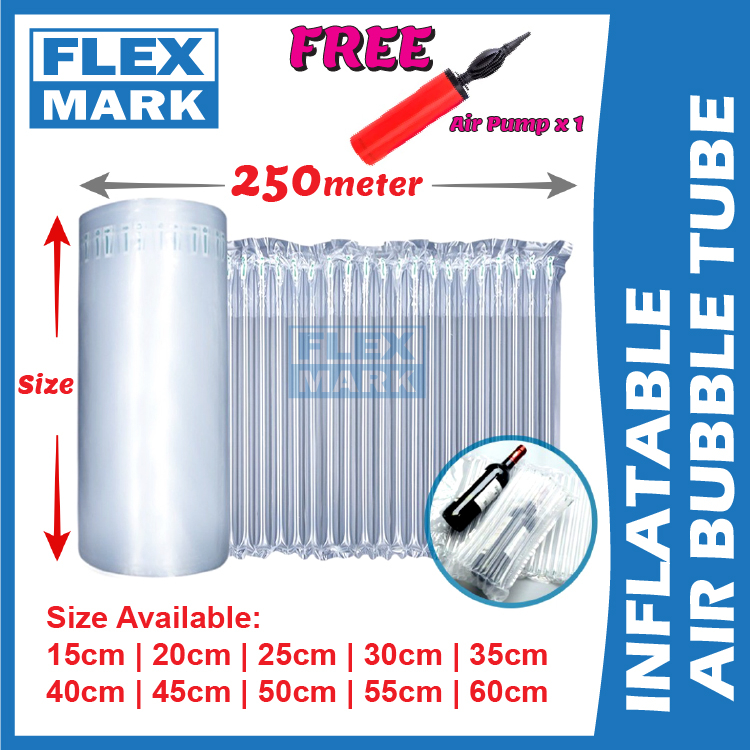250meter x 45cm/55cm/60cm Inflatable Air Bubble Wrap Packaging Rolls Air Pillows Air Tube Bottle ...