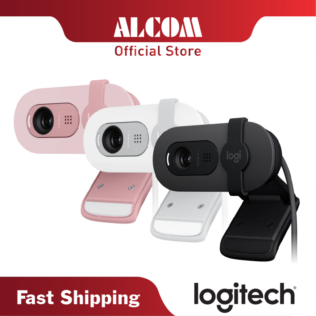 LOGITECH BRIO 100 Webcam with 720p / 1080p, 30 fps, Built-in Mic ...