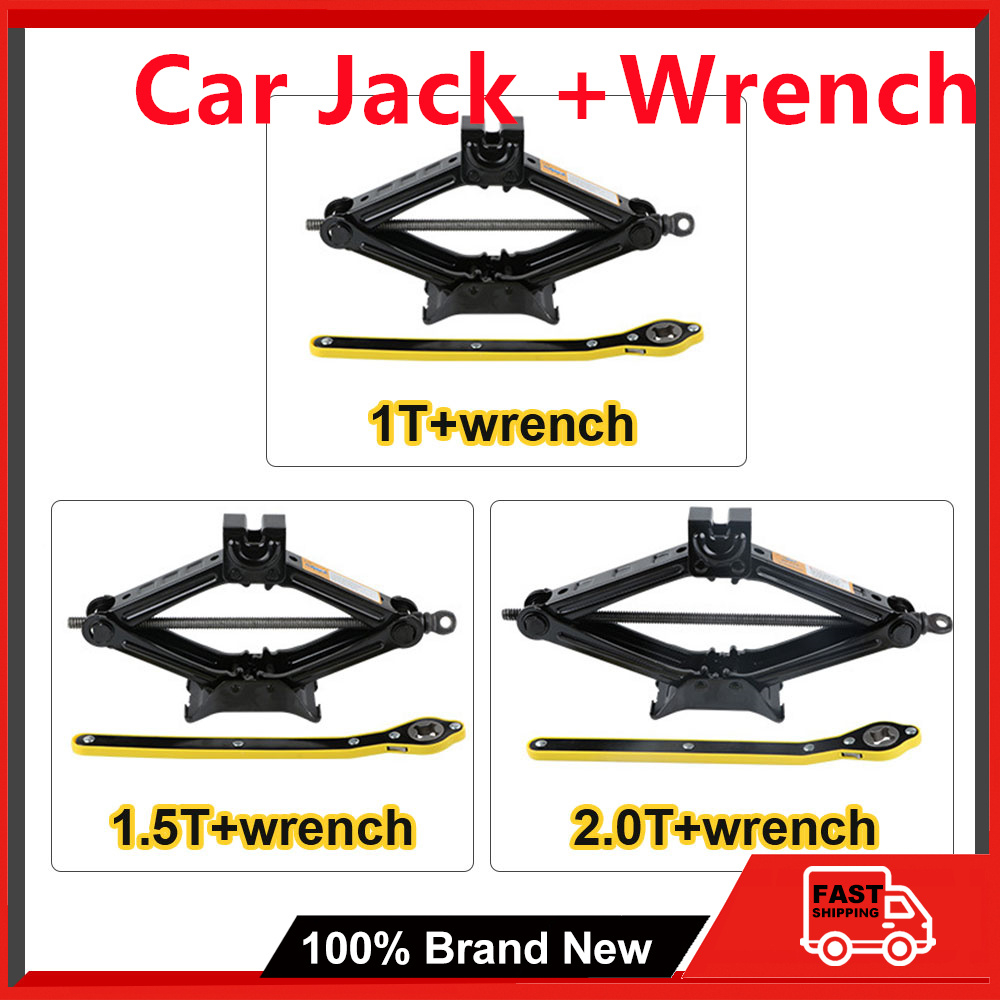 READY STOCK⚡1/1.5/2/5/10 Ton Jack Car Heavy Duty Scissor Jack Car Jack ...