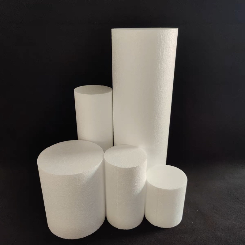 Polystyrene Poly Foam Cylinder Shape 保丽龙包装产品圆形 Gabus Cylinder Shape ...