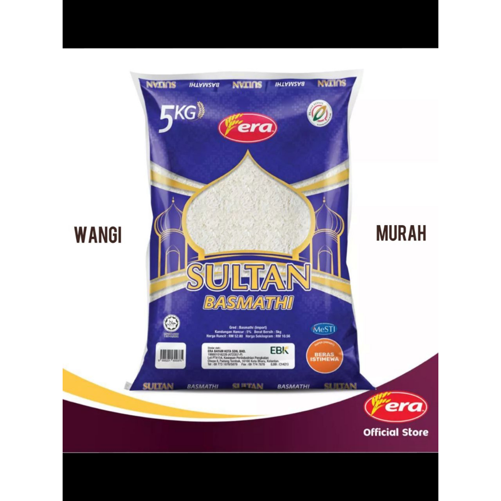 Sultan Basmathi Rice 5kg | Shopee Malaysia