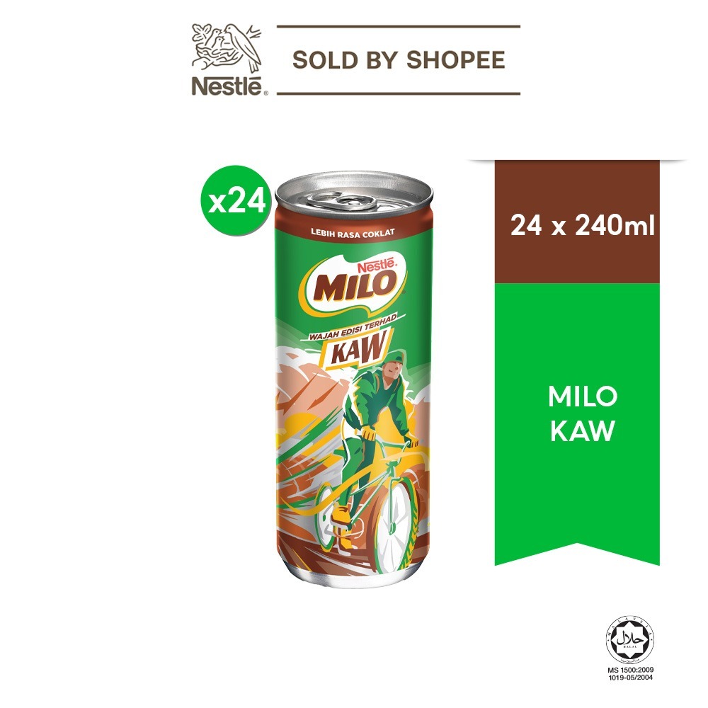 NESTLÉ MILO® KAW CAN 240ml x 24 | Shopee Malaysia