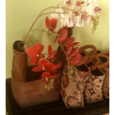 Pasu Bunga Upih Pinang Original/Fronds Palm Leaves Flower Vase | Shopee ...