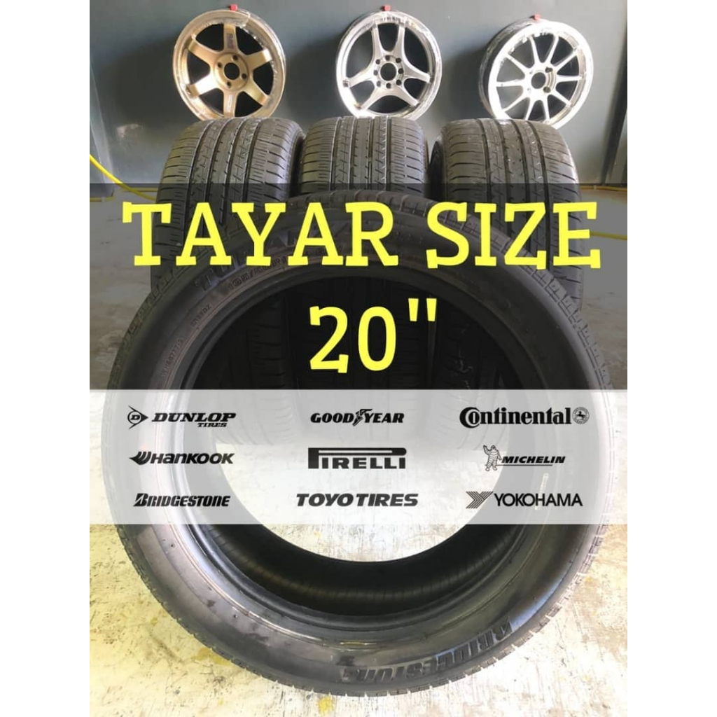 TAYAR TERPAKAI GRED A DAN B SAIZ 20 " | Shopee Malaysia