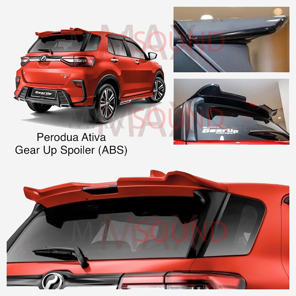 PERODUA ATIVA GEAR UP GU LOOK WING BODYKIT BODY KIT REAR SPOILER WITH ...