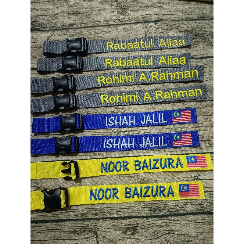 Luggage tag safety buckle / beg travel / tag nama umrah @ holiday ...