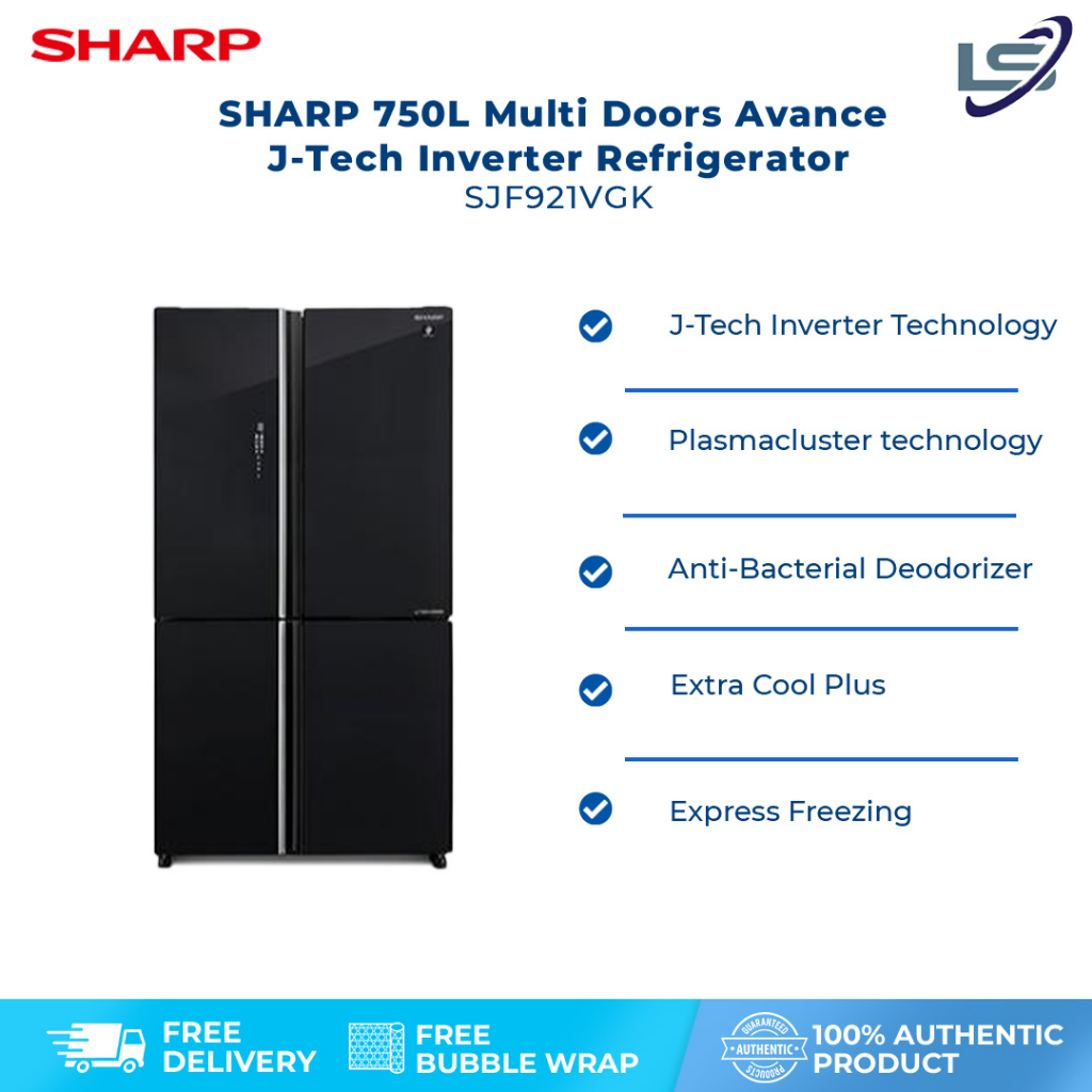 SHARP 750L Multi Doors Avance J-Tech Inverter Refrigerator SJF921VGK ...